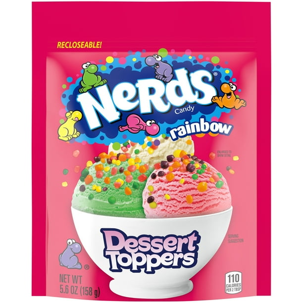 Nerds Rainbow Dessert Toppers Candy Bag, 5.6 oz - Walmart.com - Walmart.com