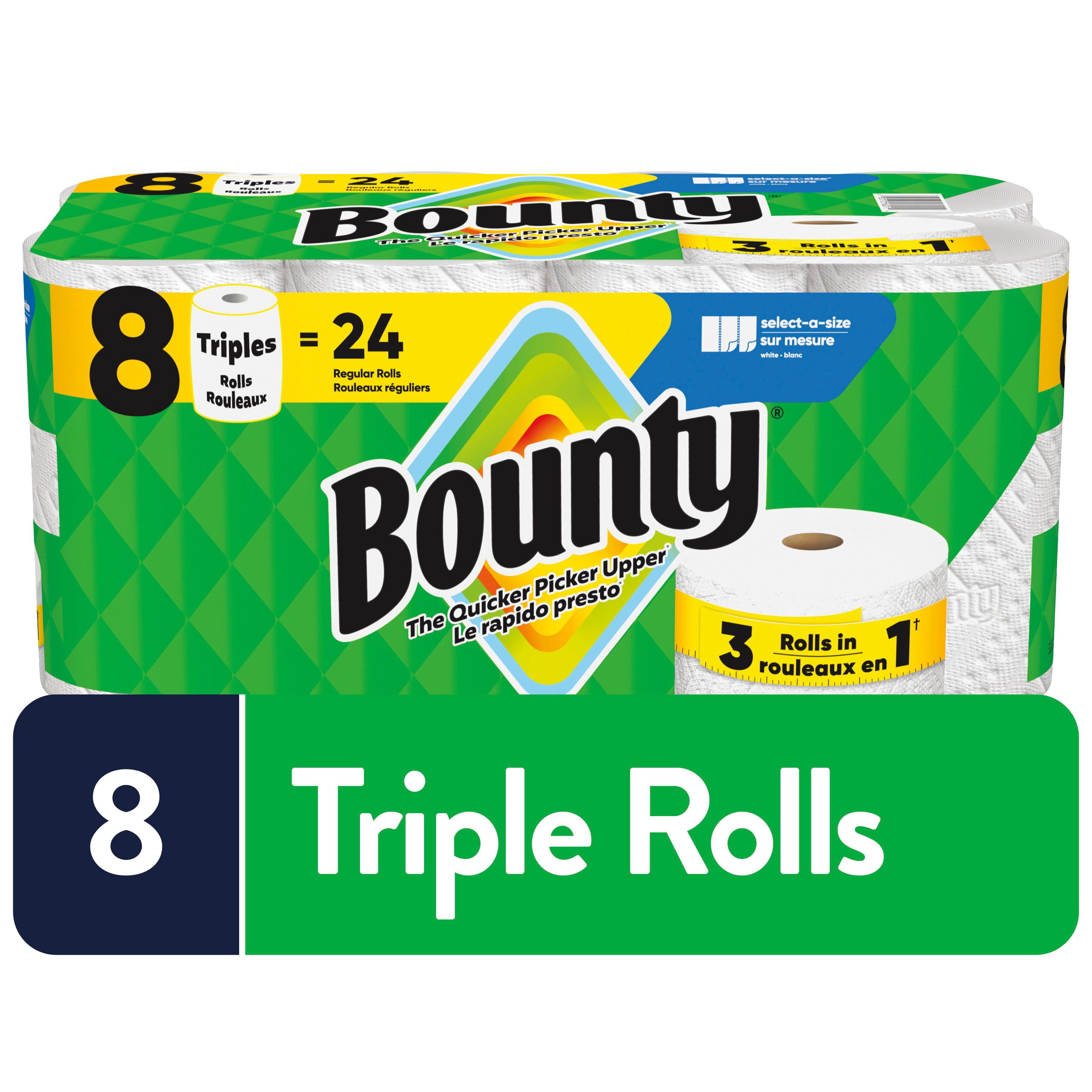 Bounty Paper Towel 8 Rolls (24 Regular Rolls Equivalent) - Walmart.ca