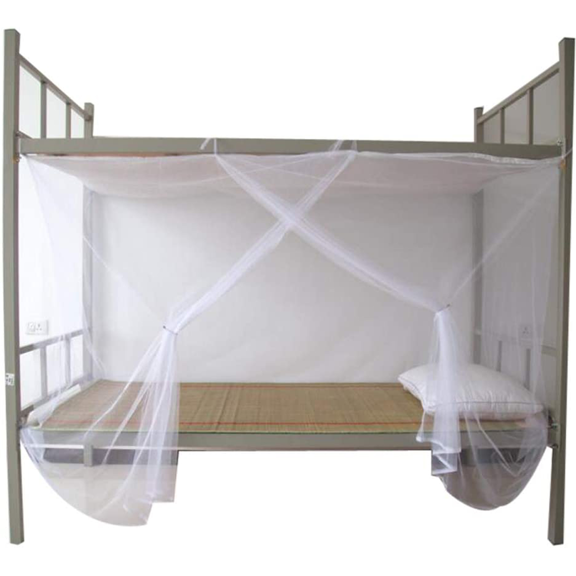Listenwind Lace Bed Mosquito Net 4 Corner Post Bed Canopy Princess ...