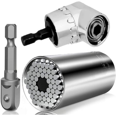 Universal Socket - 3Pcs Multi-Function 1/4"-3/4" Metric 7mm-19mm Socket ...