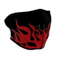 Zan Headgear Half Face Neoprene Mask Red Flames - Walmart.com