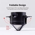 Reusable Paperless Coffee Filter, Foldable Stainless Steel Pour Over ...