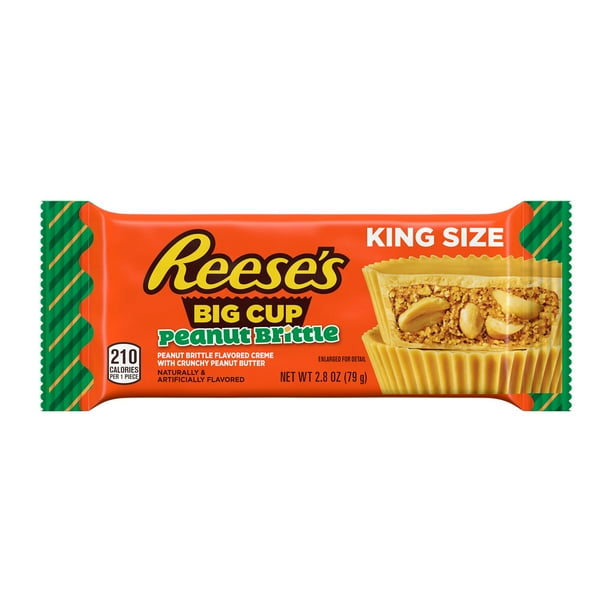 REESE'S, Peanut Brittle Big Cup Milk Chocolate Peanut Butter Christmas ...