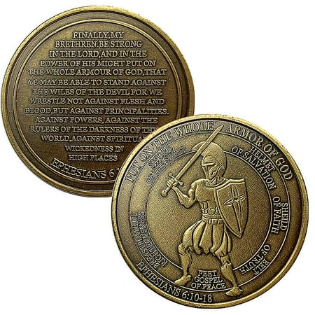 American Armor Warrior Coin Green Bronze Warrior Commemorative Coin ...