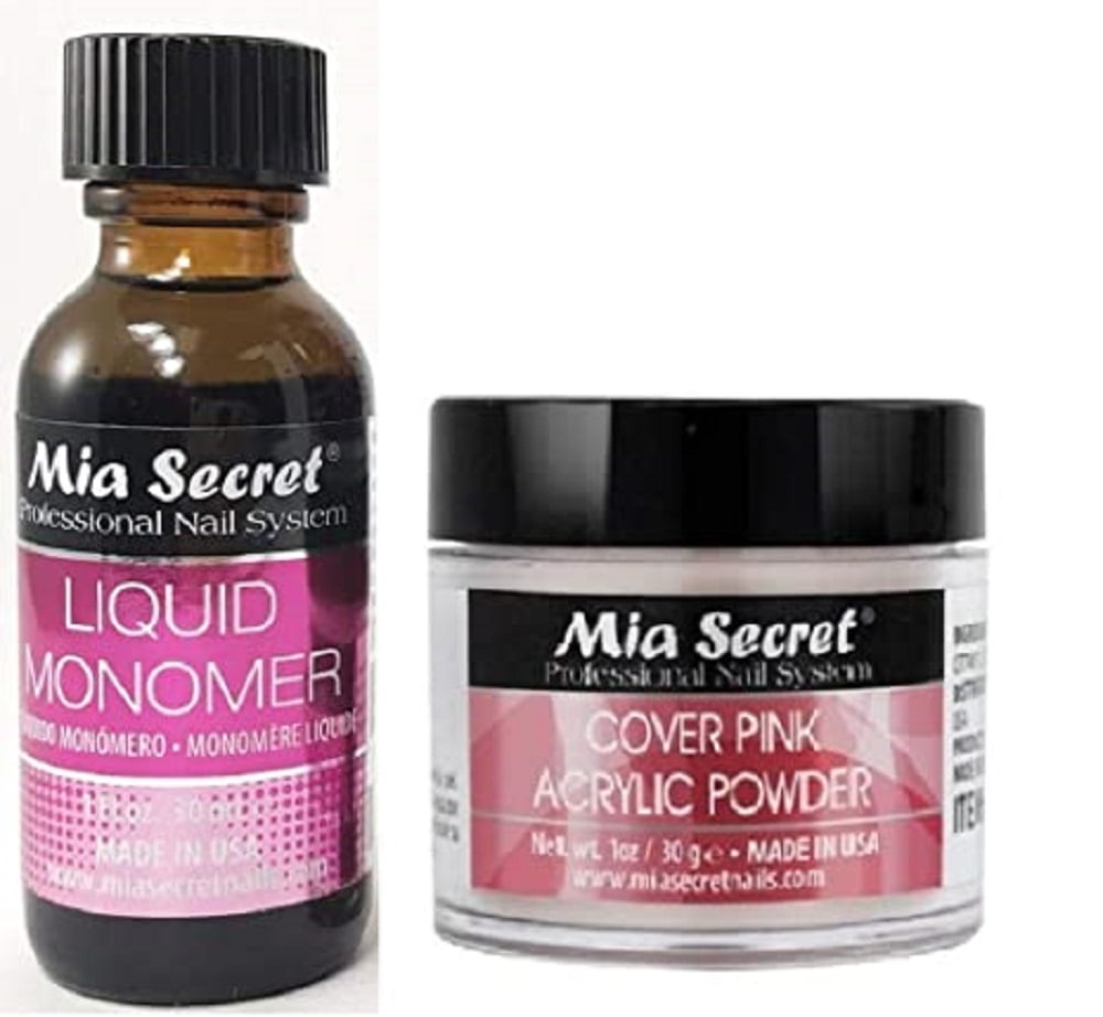 Mia Secret Liquid Monomer 1 oz and Cover Pink Powder 1 oz - Walmart.com