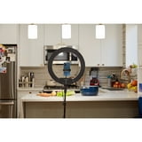 "Vivitar 18"" LED RGB Ring Light with Video Stand, Wireless Remote ...