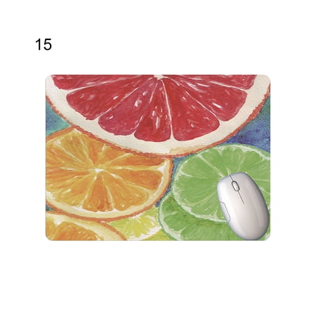 Mouse Pad Soft Rubber Smooth Surface Fruit Vegetable Pattern Desk ...