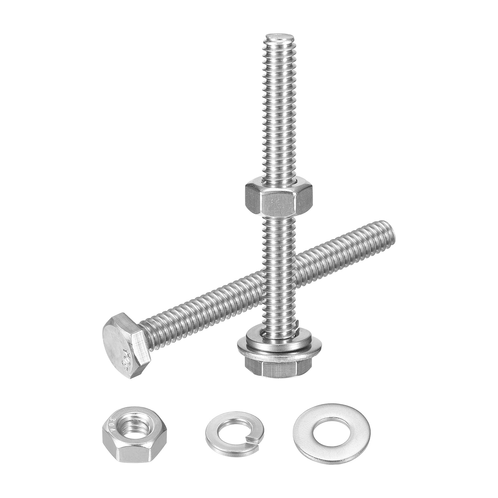 Click here for Uxcell 5 Set 1/4-20 X 2-3/8 Hex Head Bolts With 1/... prices