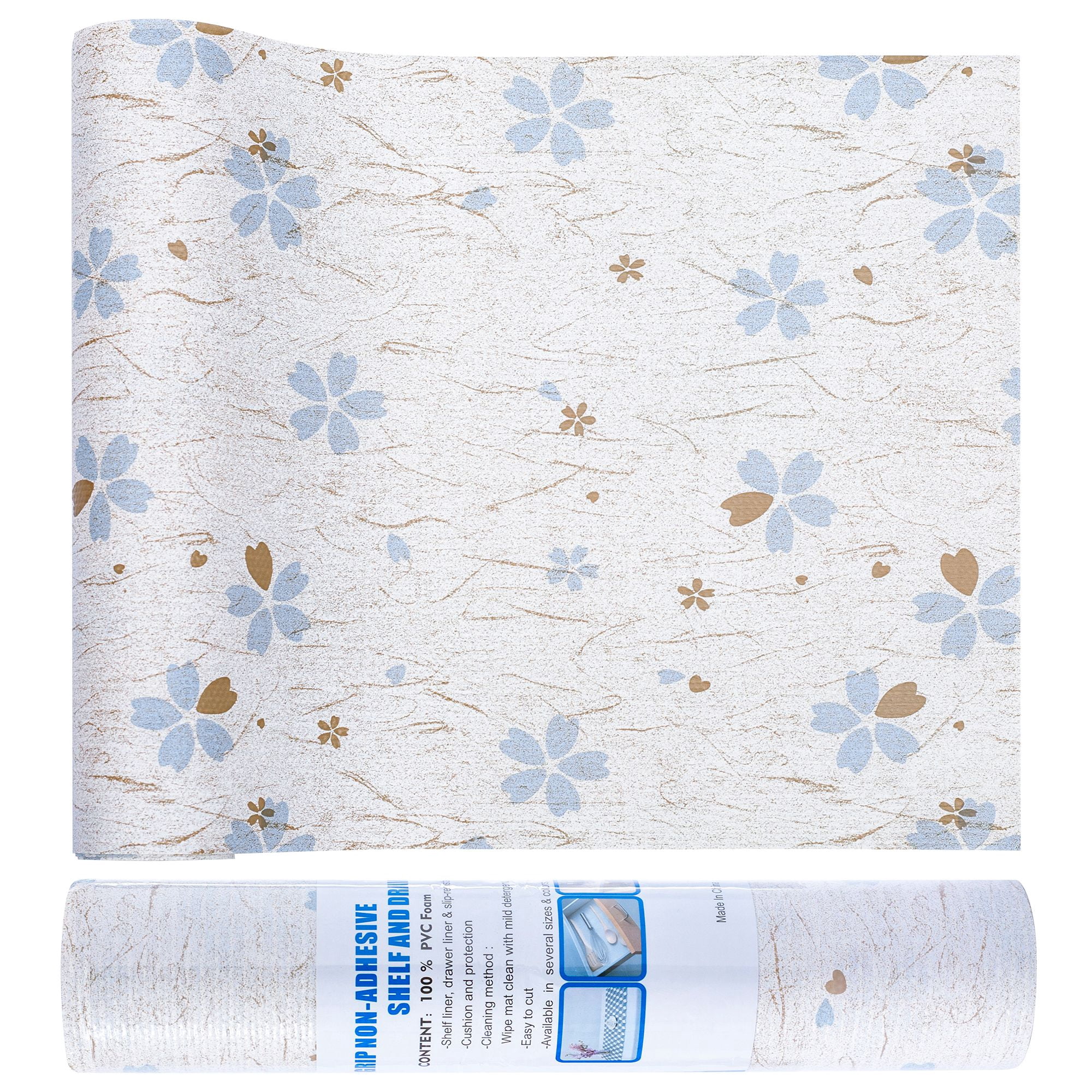 RAY STAR Ivory Shelf Cabinet Liner, 18inx4FT Drawer Liners Non-Adhesive ...