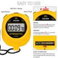 PULIVIA Yellow Digital Stopwatch with Countdown, on/off, 0.01s Accuracy ...