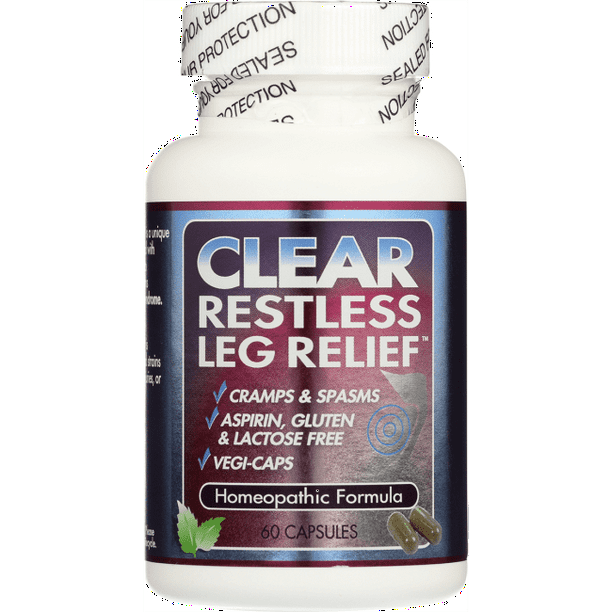 Clear Products Restless Leg Relief 60 Veg Caps. - Walmart.com - Walmart.com