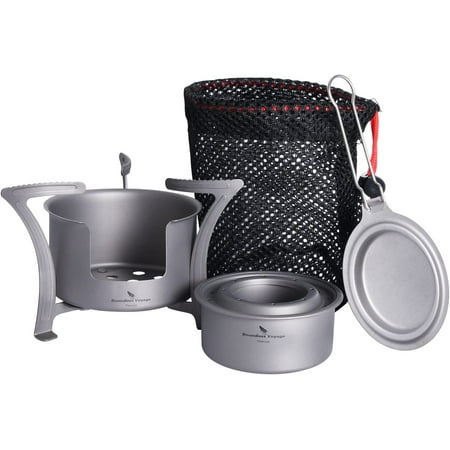 Boundless Voyage Titanium Alcohol Stove Spirit Burner with Fire Cover ...