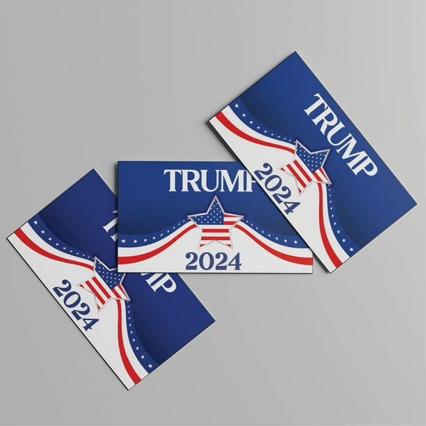 Trump 2024 Sticker, 4 x 7 inches Trump Bumper Sticker, President Donald ...