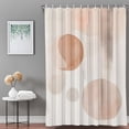 Bathroom Shower Curtain Bohemian Color Block Nordic Style Waterproof ...