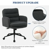 FLYSKY Adjustable Height Office Chair, Upholstered Ergonomic Desk Chair ...