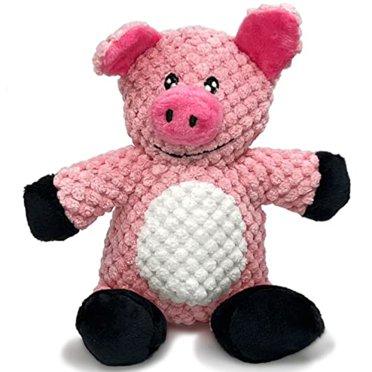 Glory To Dog Roly-Poly Cow Plush Dog Toy with Krinkle and Squeaker ...