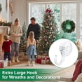 4 Pack Wreath Hangers for Front Door, Extra Large Suction Cup Hooks ...
