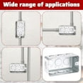 12 Pack 4x2 Inch Electrical Box with 1/2" Knockouts, Galvanized Steel ...