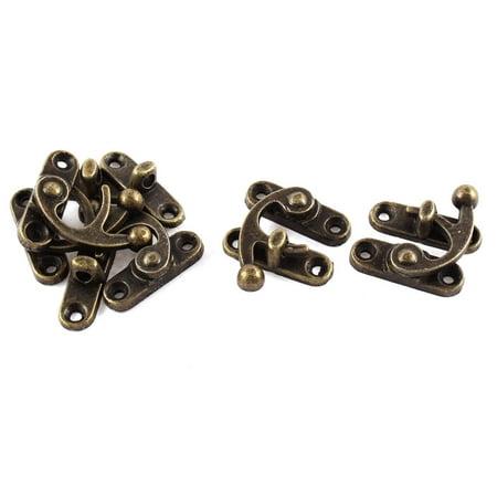 5pcs 33mmx29mm Antique Style Jewelry Cigar Box Hasp Hook Lock Latch ...