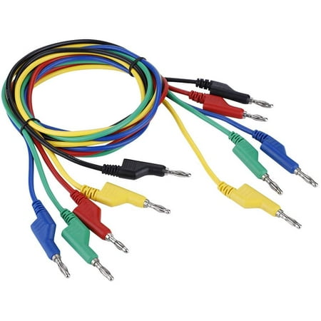 Test Clip, 5Pcs P1036 1M 2 Head High Voltage Test Clip 4Mm Plug With ...