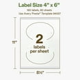 Avery Oval Hemp Labels, 4" x 6", Off-White, 160 Labels Total - Walmart.com