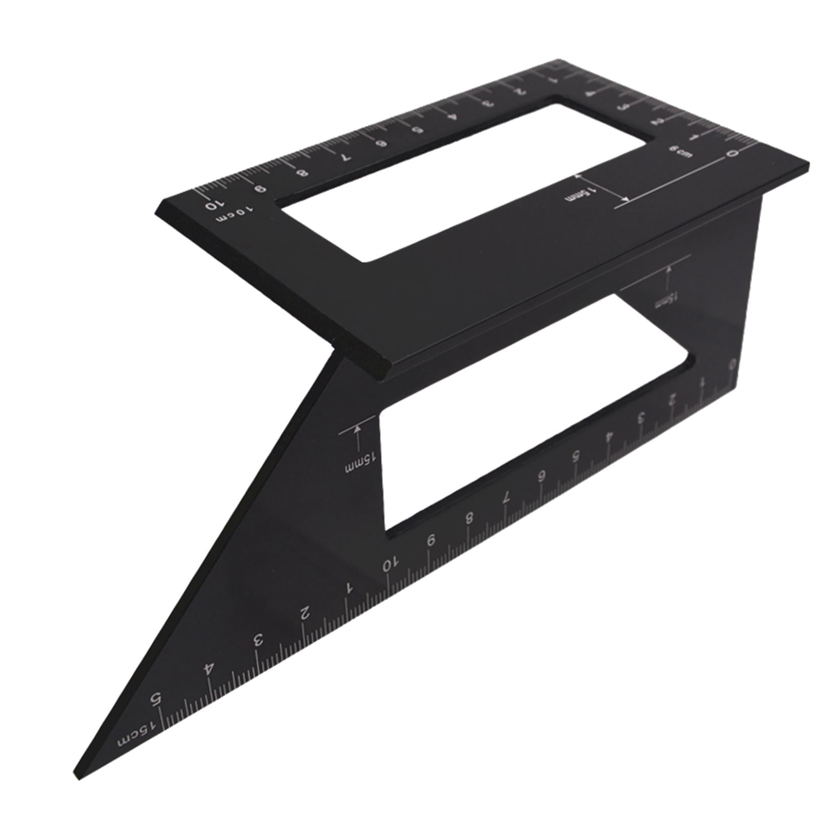 Calibrador cuadrado de de regla de ángulo para Negro Gloria Regla de ...