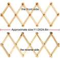 Accordion Style Expandable Wall Wooden Coat Rack, 13 Hooks (Pegs), Hang ...