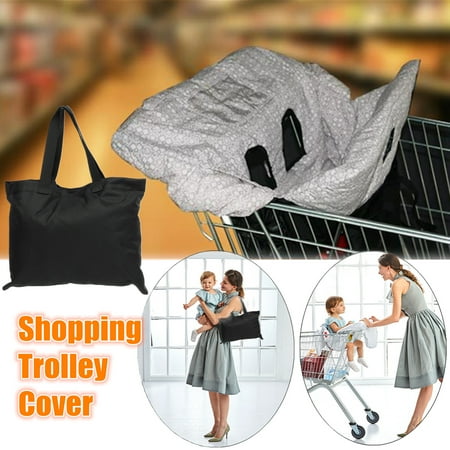 Trolley Chair Cover Grocery Shopping Cart Cover Mat Baby Toddlers ...