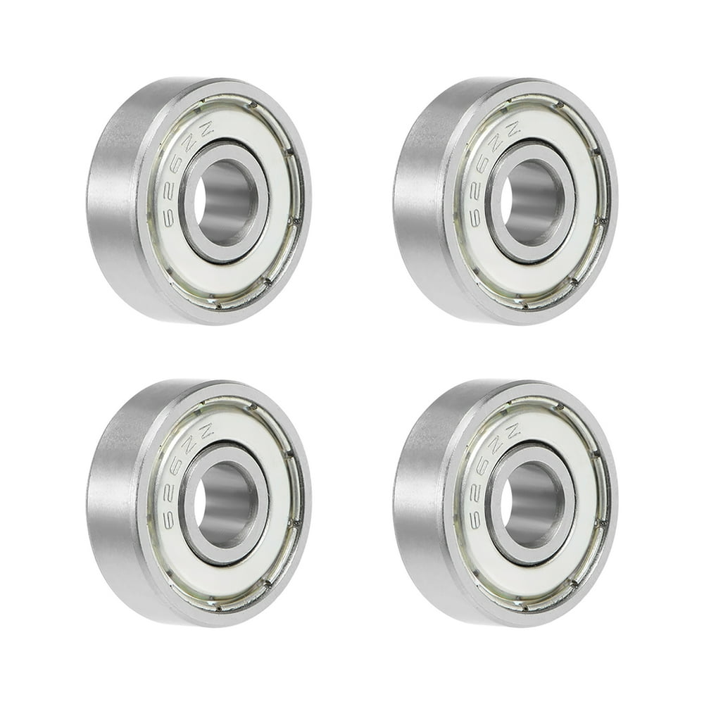 626ZZ Ball Bearing 6x19x6mm Double Sealed Chrome Steel Bearings 4pcs ...