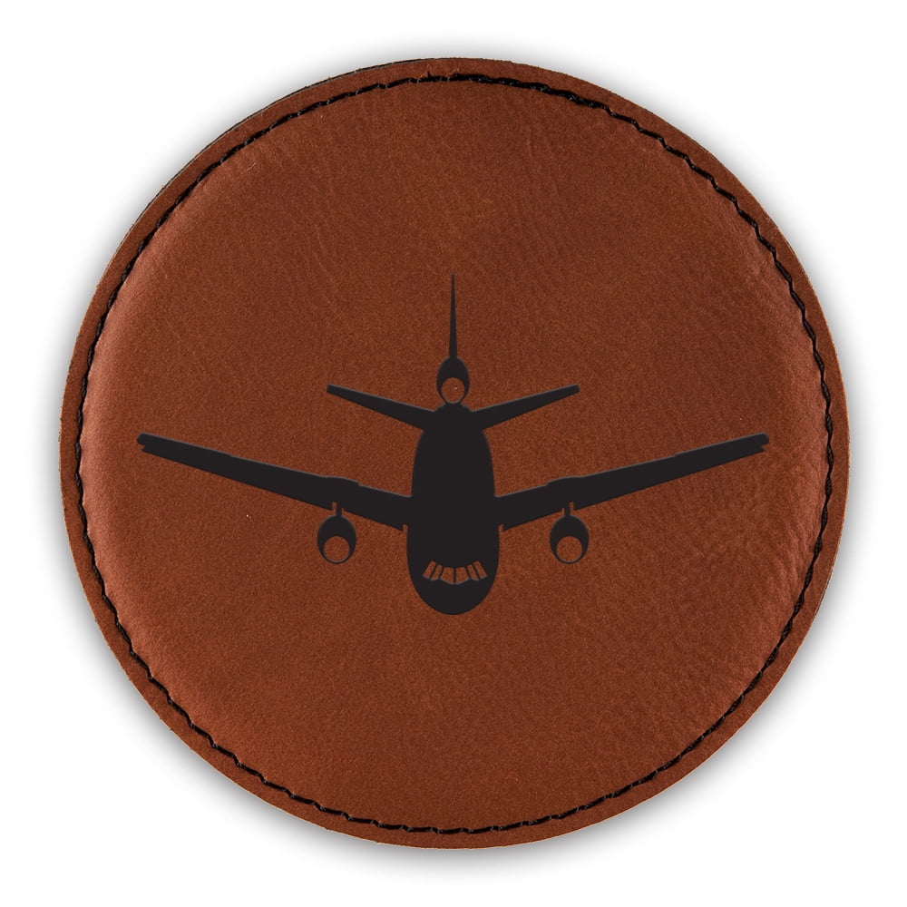KC-10 Extender Coaster Laser Engraved Leatherette - Round Coasters ...