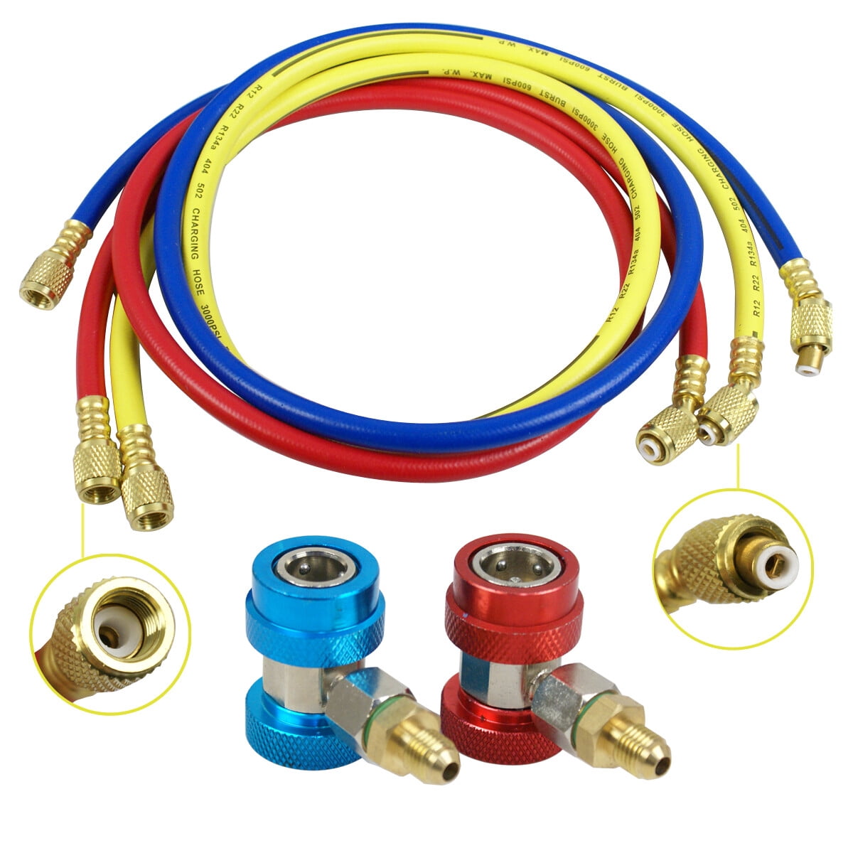 Buy ZenSports Aluminum Manifold Freon Gauge for A/C System W/ Carrying ...