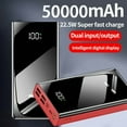 50000mAh Portable Power Bank with LED Flashlight & Display, Fast ...