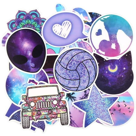 Purple Series Graffiti Stickers Irregular Shape Stickers Laptop ...