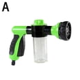 Agiufgs Garden Hose Nozzle Plastic, 8 Adjustable Patterns with Foam ...