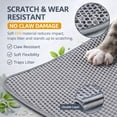 Cat Litter Mat Double Layer Litter Trapping Mat, Non-Slip Waterproof ...