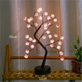 HKEJIAOI LED Flower Tree Lamp, Warm White Table Light for Bedroom Decor ...