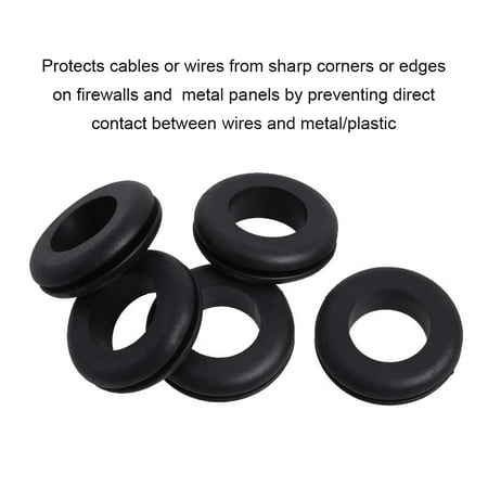 180pcs Rubber Grommet Car Fuse 8 Grommets Gasket Cylinder Valve Water ...