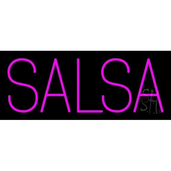 Fish & Chips Pink Border LED Neon Sign 13 x 24 - inches, Clear Edge Cut ...