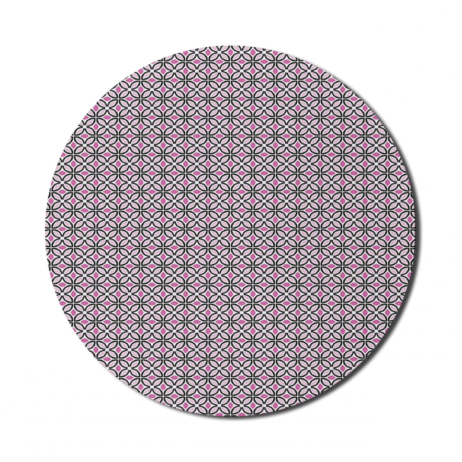 Vintage Mouse Pad for Computers, Repetitive Vibrant Tones Hand Drawn ...