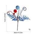 5PCS 4th of July Patriotic Flag Branches - Red White Blue Decorative ...