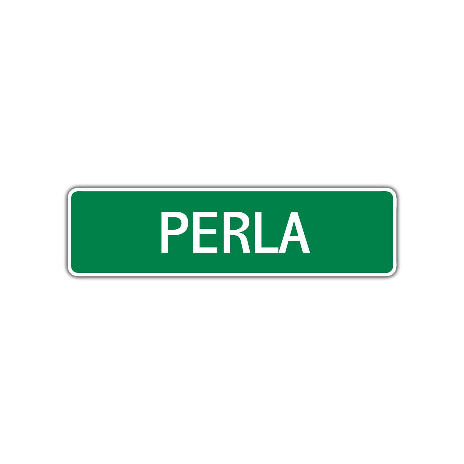 Perla Girls Children Indoor Outdoor Unique Name Letter Printed Label ...