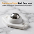 20PCS Self Adhesive Caster Wheels, 2026 New 360° Paste Type Universal ...