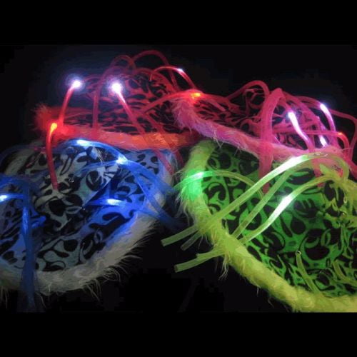 Assorted Color 12 Pack LED Noodle Cowboy Hat with Flexible Rim ...