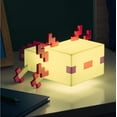 "Paladone Minecraft Axolotl Light, Pixelated Game Room Mood Lamp, 5 ...