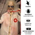 Haunted Hill Farm 5.4-Ft. Animatronic Doctor, Indoor/Covered Outdoor ...