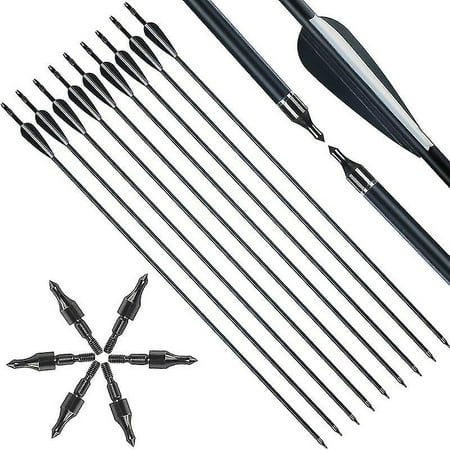 30inch Carbon Arrow Practice Hunting Arrows With Removable Tips For ...
