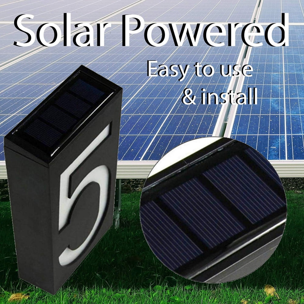 Buy Led Solar Door Number Light House Number, Garden Yard Building Door ...