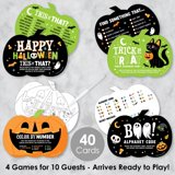 Big Dot of Happiness Jack-O'-Lantern - 4 Kids Halloween Games - Pumpkin ...