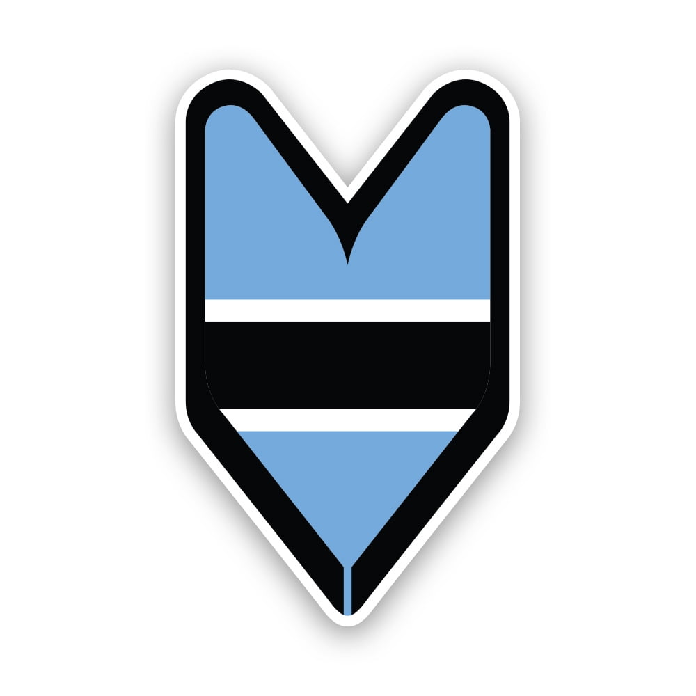 Botswana Driver Badge Sticker Decal - Self Adhesive Vinyl ...