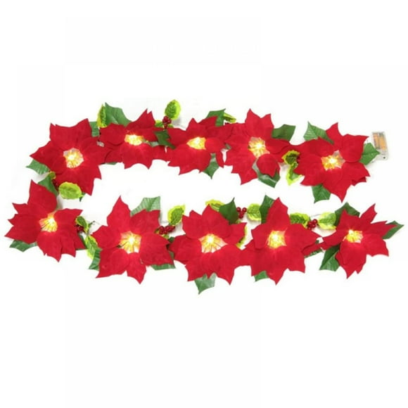 Poinsettia Christmas Lights